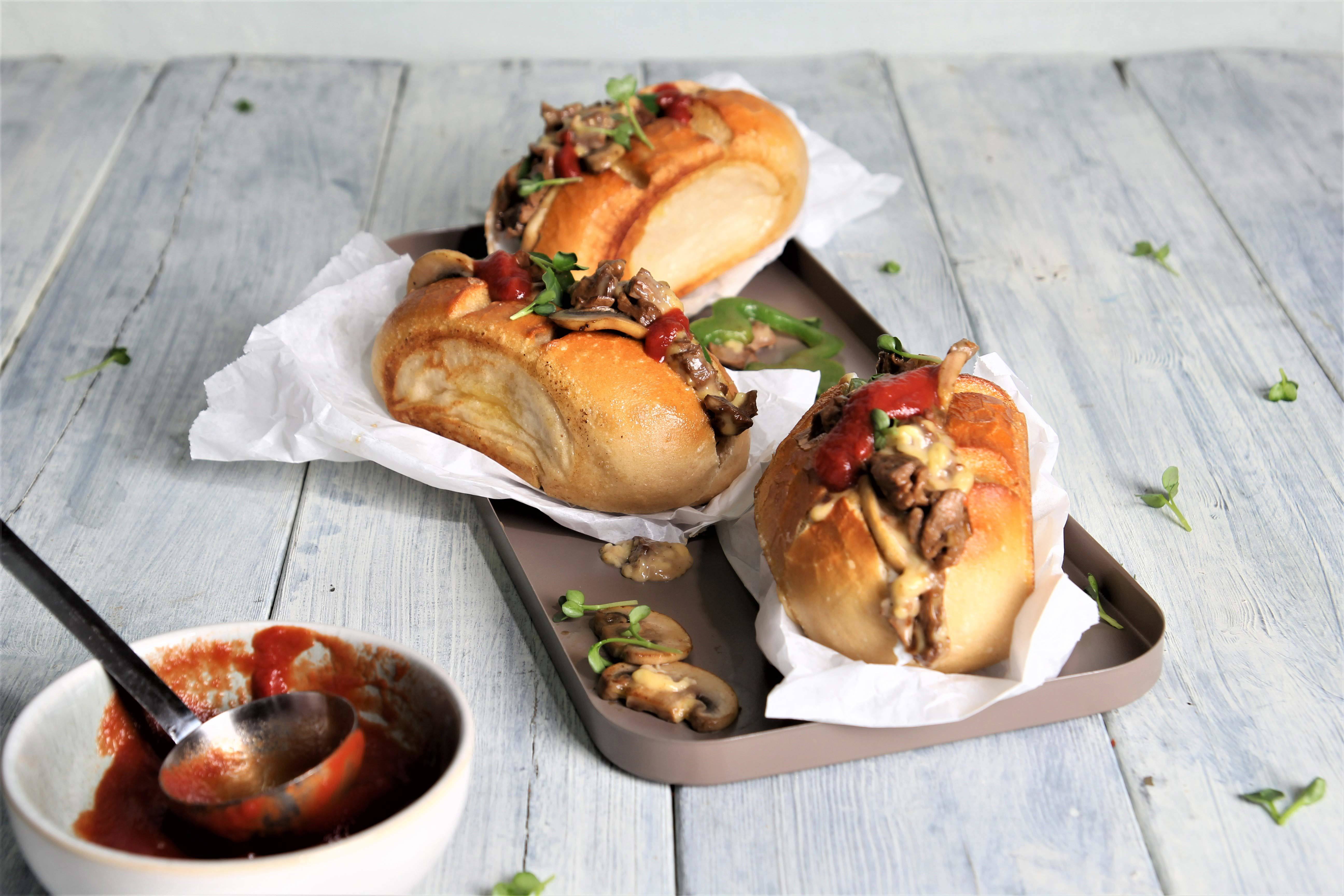 Grilled-Ch**se Steak Roll Rezept