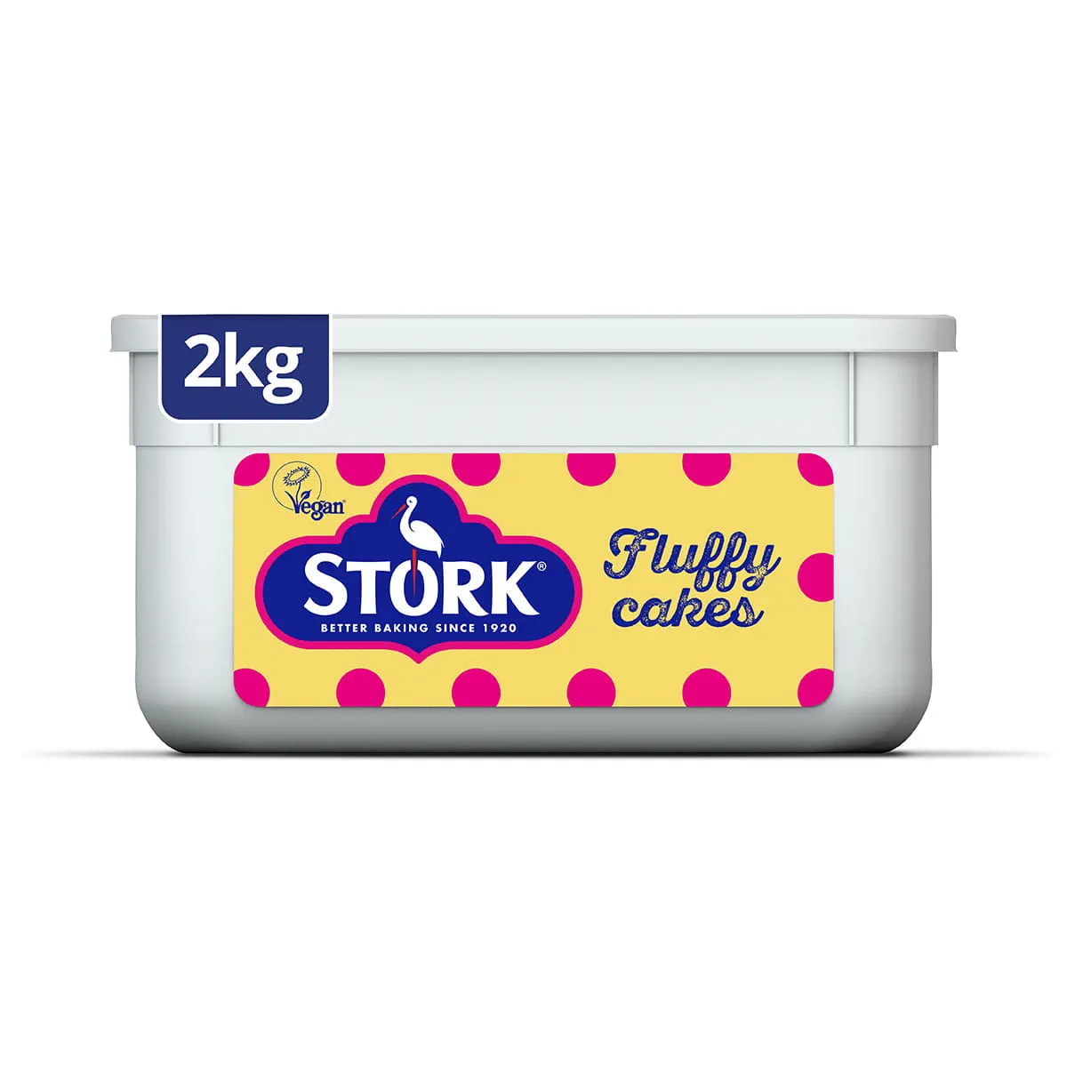 Stork 2kg. Suitable for baking, spreading and shallow frying.